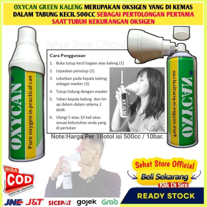 Promo Alat Bantu Napas Pernafasan Oxican Oxygen Oksigen Portable Kaleng ...