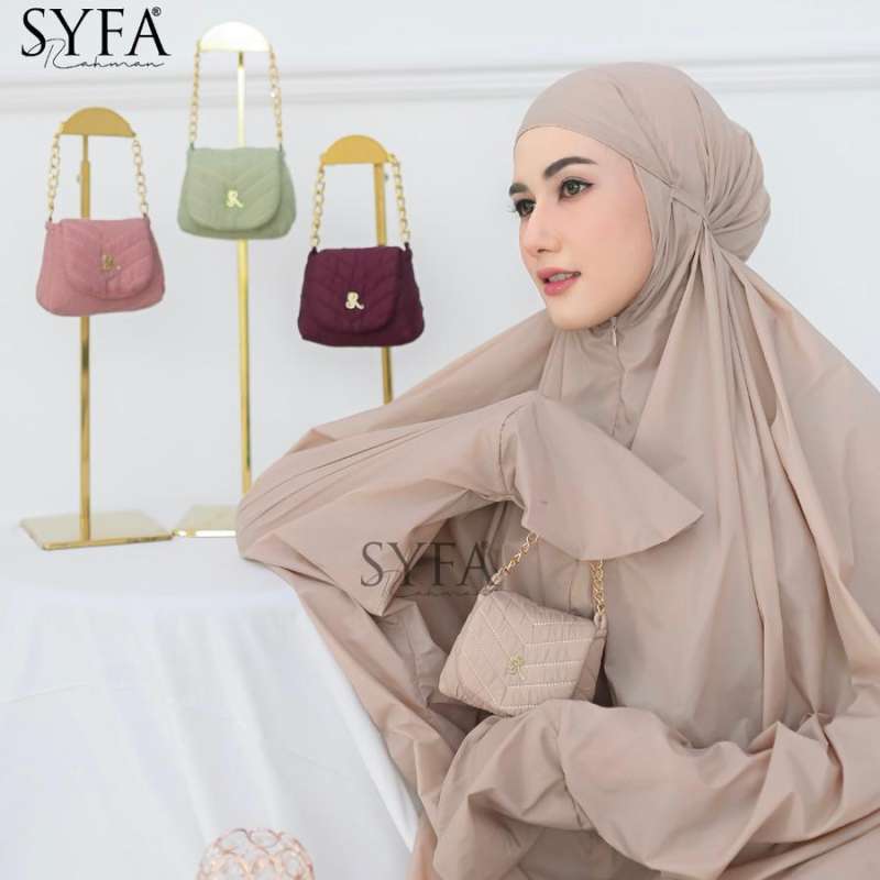 Promo Syfa Rahman - Mukena Terusan Mini Travel Parasut Premium Korea ...