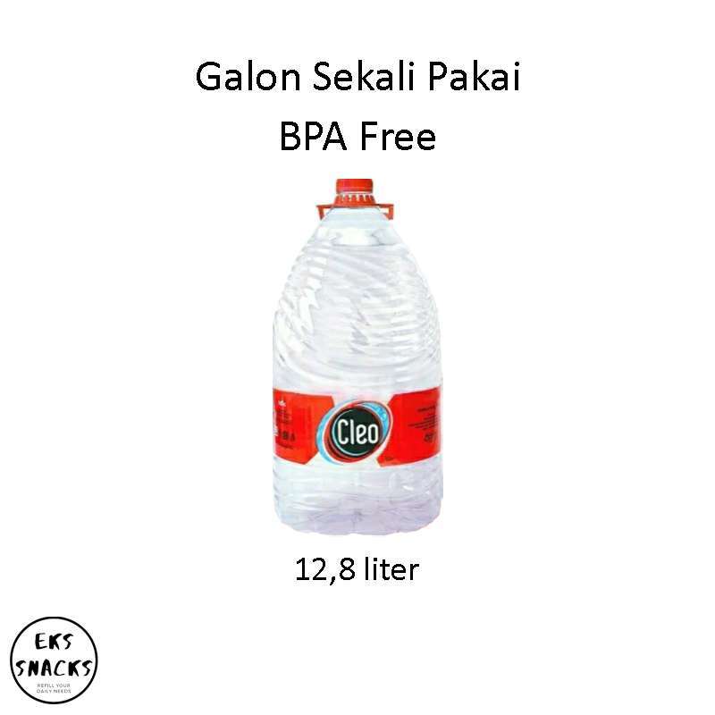 Jual [gosend/grab] Cleo Galon 12.8 Liter [galon Sekali Pakai - Bpa Free ...