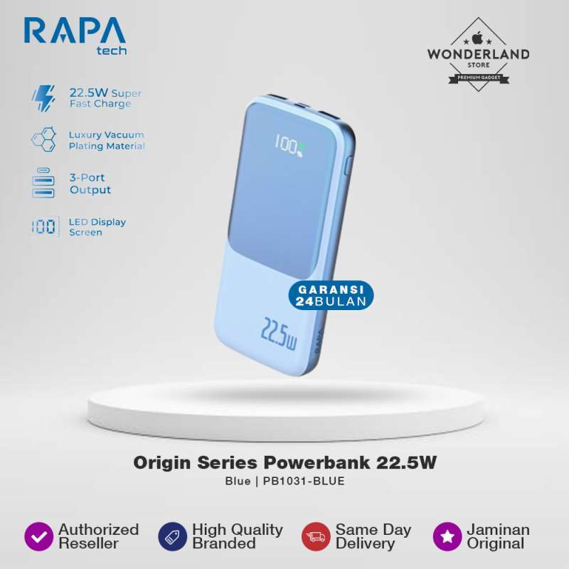 Promo Rapatech Origin I Powerbank 10000mah 22.5w Qc 20w Pd Led Display ...