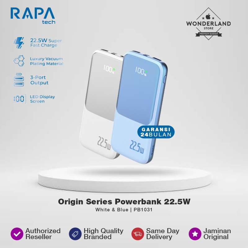 Promo Rapatech Origin I Powerbank 10000mah 22.5w Qc 20w Pd Led Display ...