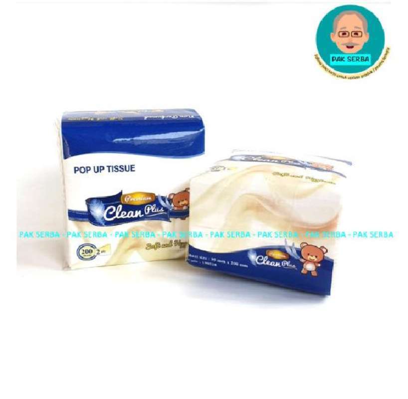 Jual Clean Plus Pop Up Tissue Premium 200sheets 2ply (DUS) di Seller ...
