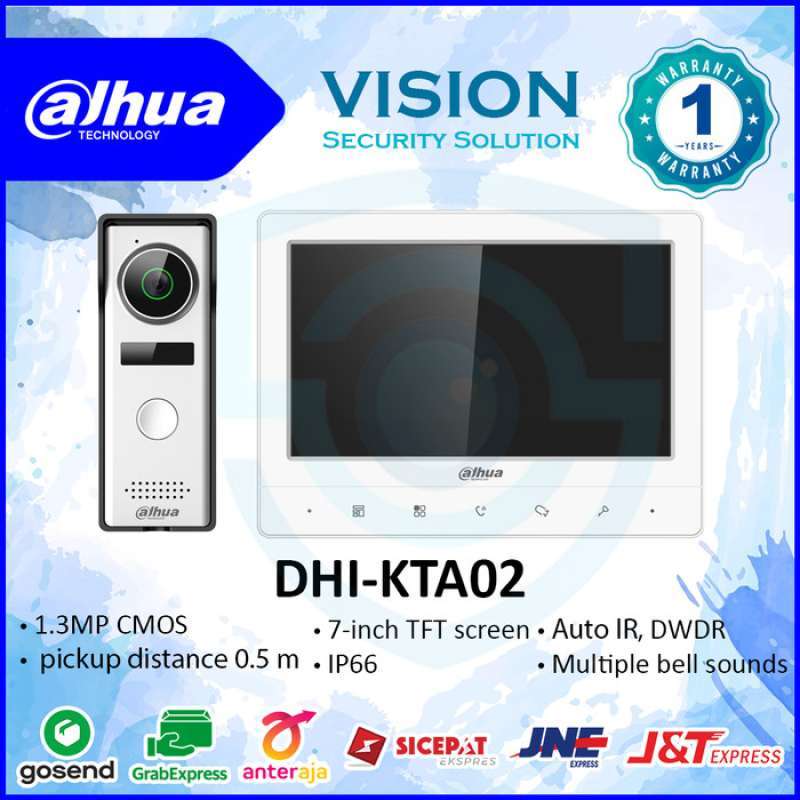 Promo Dahua Video Intercom Kit Kta02 Analog Doorphone Diskon 24% Di ...
