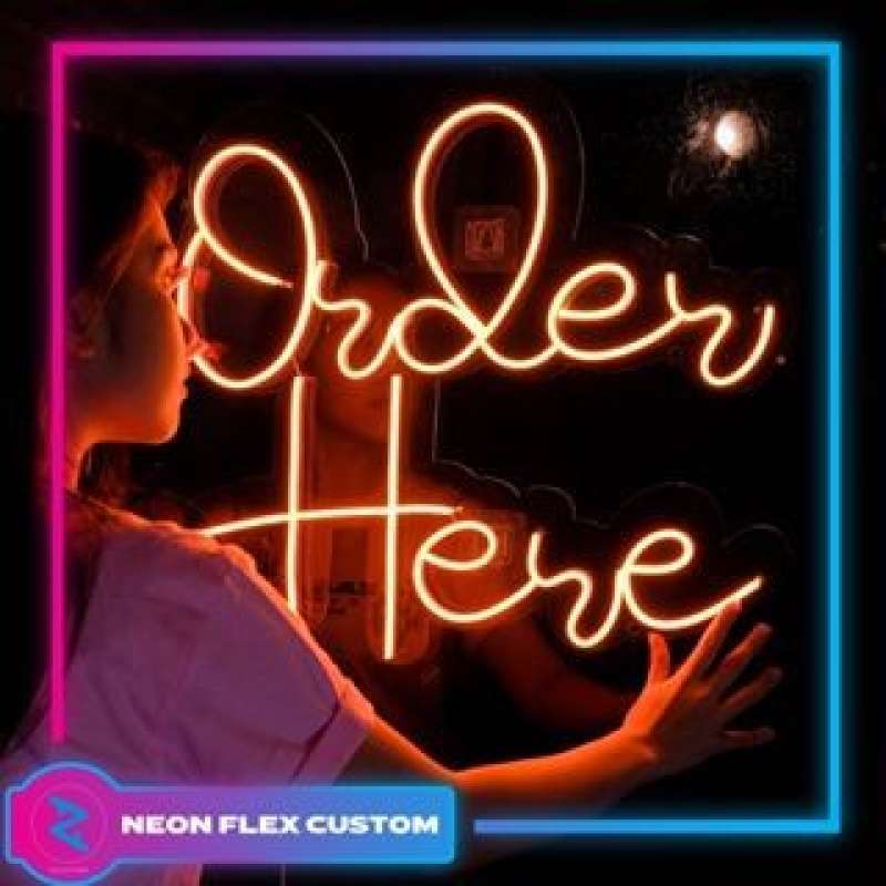 Promo Lampu Hias Neon Sign Custom 7 Huruf Lampu Led Diskon 23% Di ...