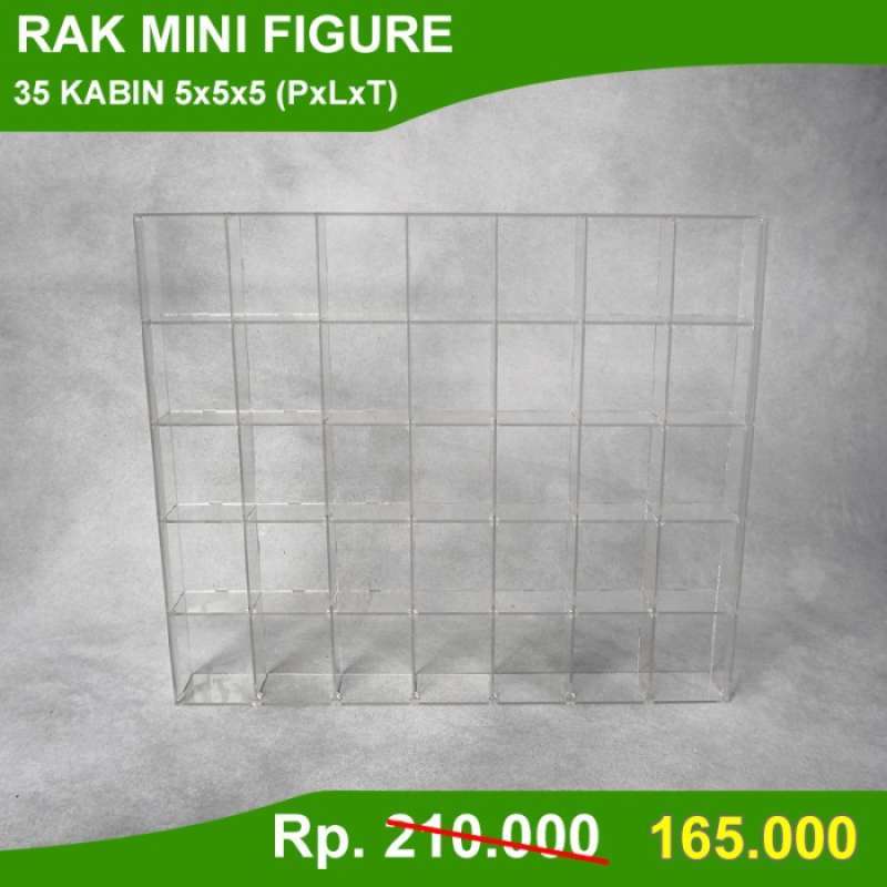 Promo CUSTOM Rak Display Arilik dimensi 5x5x5 35 kabin Diskon 23% di ...