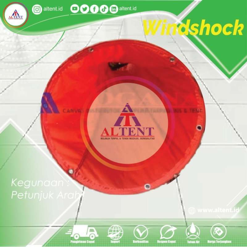 Promo Wind shock (penentu arah angin) + rangka lingkaran Diskon 23% di ...