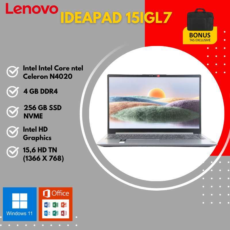 Jual Lenovo Ideapad Slim Igl Hd Intel Celeron N Gb Gb Ssd M Intel Hd