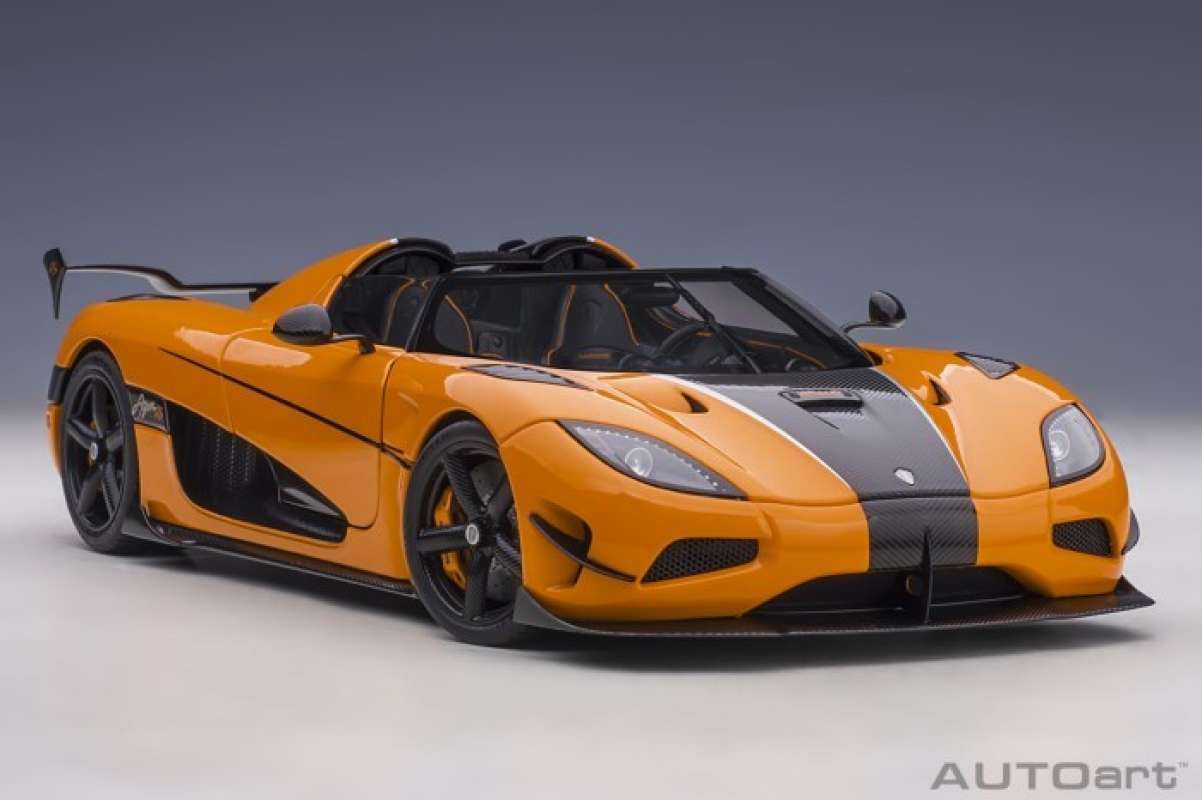 Promo 1/18 AUTOART KOENIGSEGG AGERA RS RED ORANGE DIECAST NO KYOSHO ...