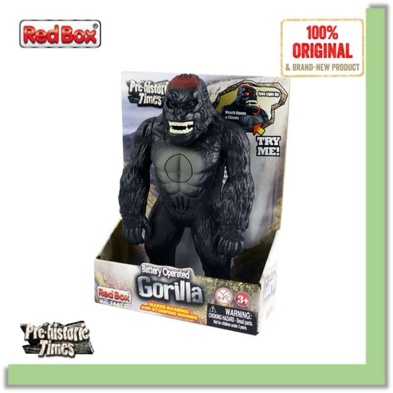 Promo Red Box Toys Pre-Historic Times Gorilla Battery Operated Gorila ...