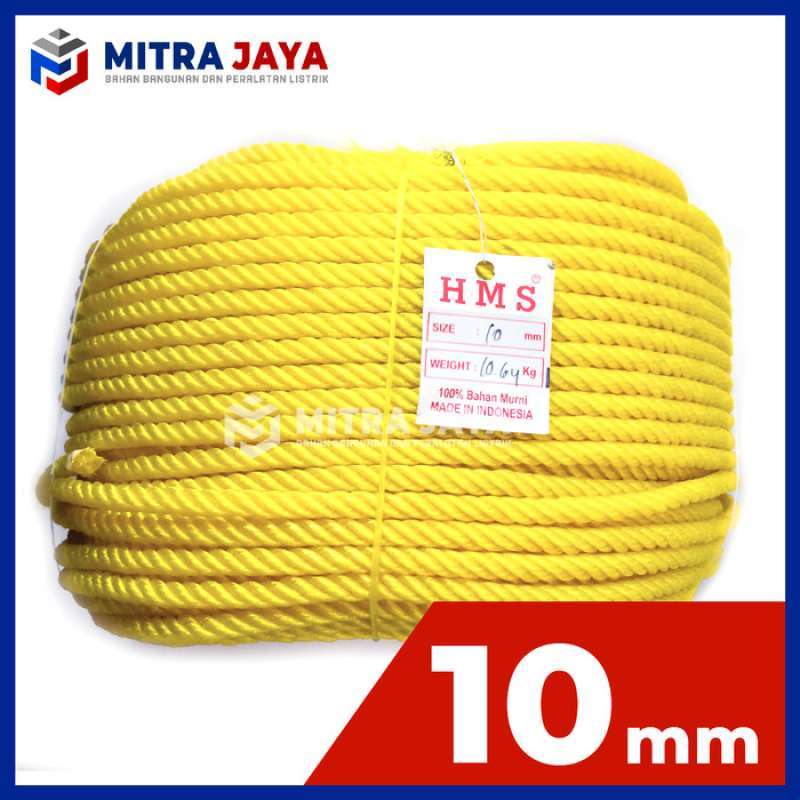 Promo Tali tambang plastik 10 mm tali pengikat / plastic rope HMS ...