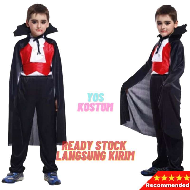 Promo Kostum Drakula Anak Laki Baju Cosplay Halloween Karnaval Vampire ...