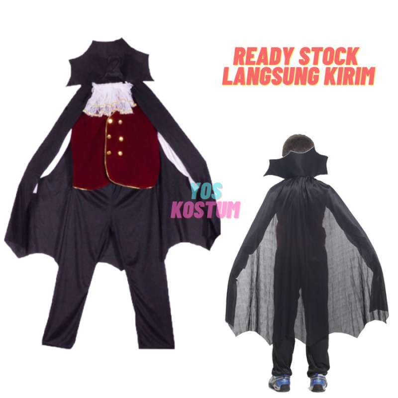Promo KOSTUM DRAKULA ANAK LAKI BAJU COSPLAY HALLOWEEN KARNAVAL VAMPIRE ...