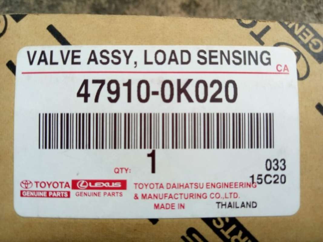 Jual Special Promo Valve Pembagi Minyak Rem Toyota Hilux 47910-0K020 ...