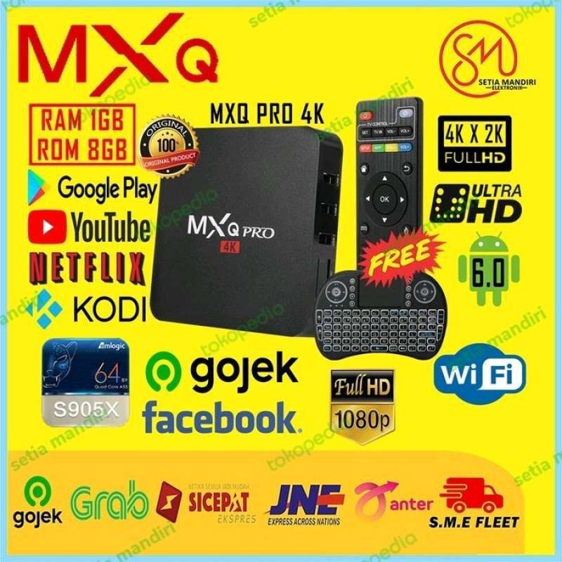 Promo Android BOX Pro 4K Membantu TV Biasa Menjadi Smart TV MXQ Diskon 23% di Seller Surota Aska ...