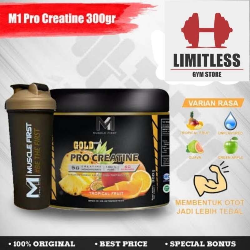 Promo M1 MUSCLE FIRST Musclefirst PRO Creatine 60 serv servings serving ...