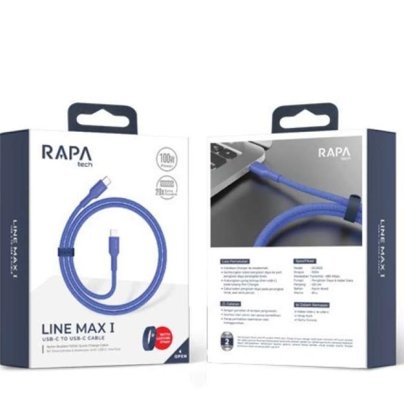 Jual RAPAtech DC2023 LINE MAX I USB-C to USB-C Cable 100W di Seller ...