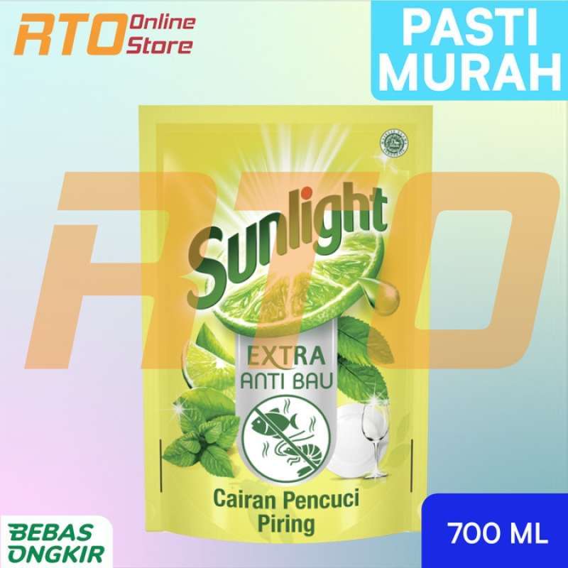 Promo Sunlight Sabun Cuci Piring Refill 700Ml Diskon 12% di Seller RTO ...