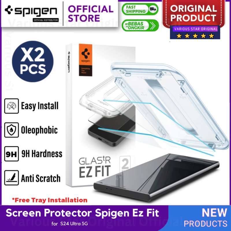 Promo Original Screen Protector Samsung Galaxy S24 Ultra 5g 2024 Spigen ...