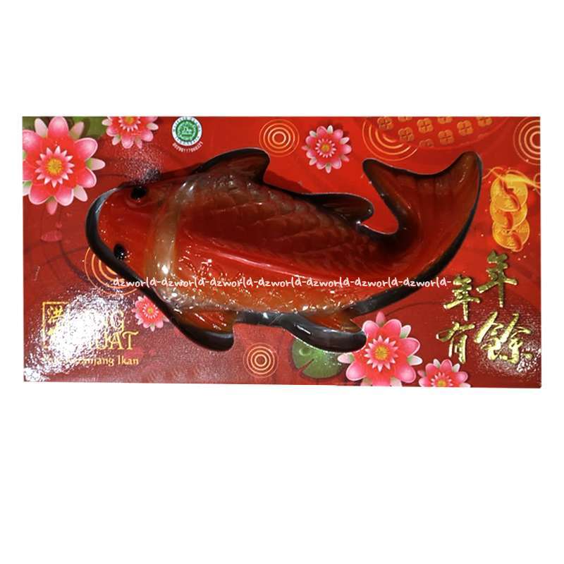 Jual Ang Huat Kue Keranjang Ikan Model Motif Ikan Koi Merah Dodol Imlek ...