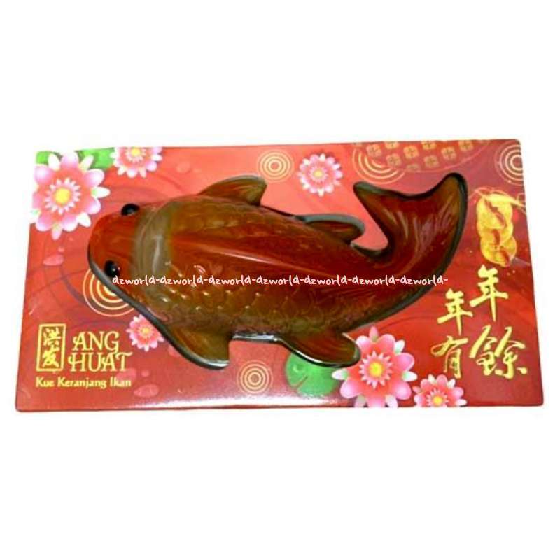 Jual Ang Huat Kue Keranjang Ikan Model Motif Ikan Koi Merah Dodol Imlek ...