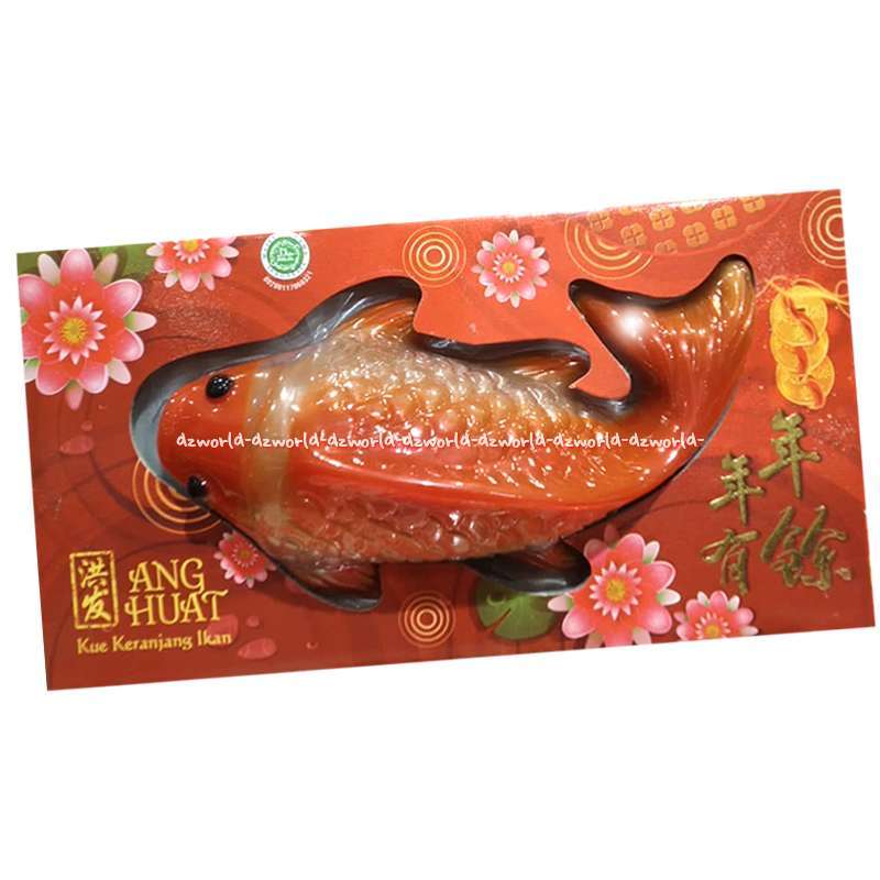 Jual Ang Huat Kue Keranjang Ikan Model Motif Ikan Koi Merah Dodol Imlek ...