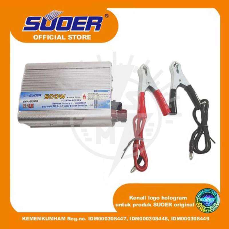 Promo Power Inverter 500 Watt 24 Volt ( 500w / 24v ) SFA 500 24 V Suoer Diskon 25% di Seller ...