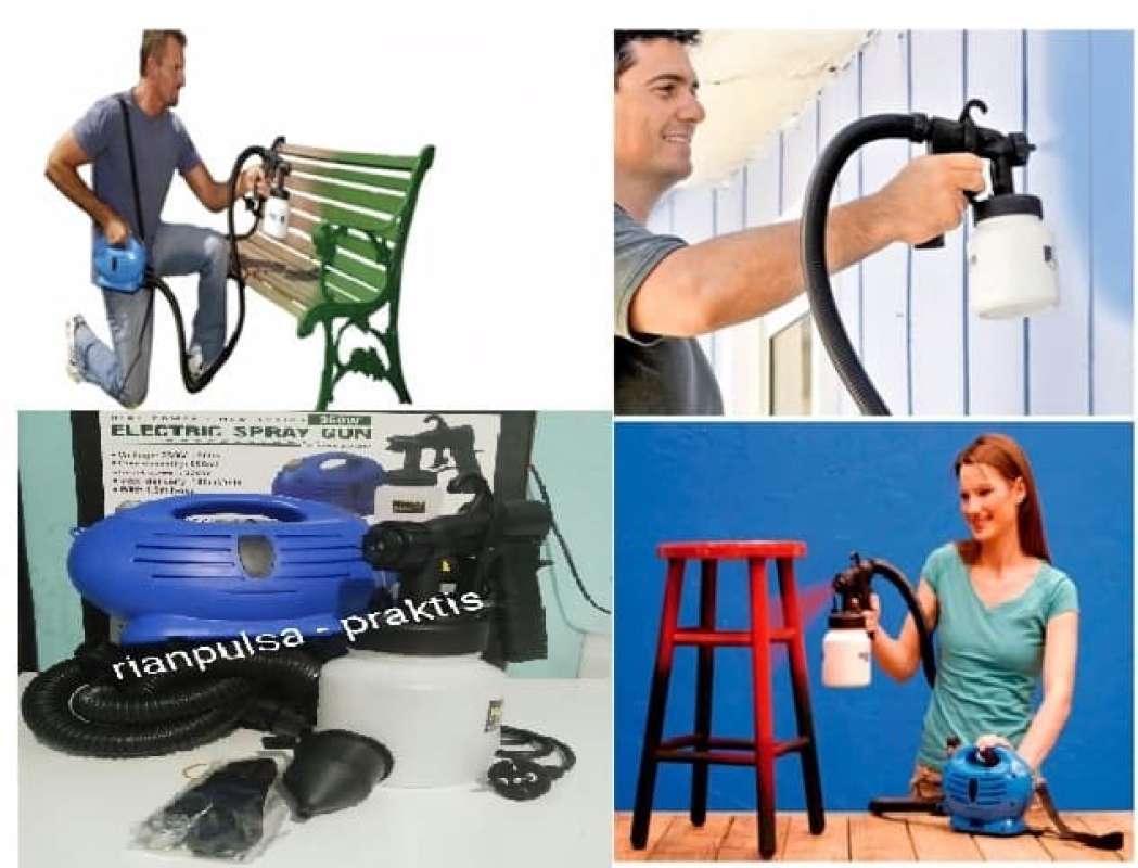 Promo Kompresor Semprot Cat Elektrik Air Brush Spray Gun Paint ...