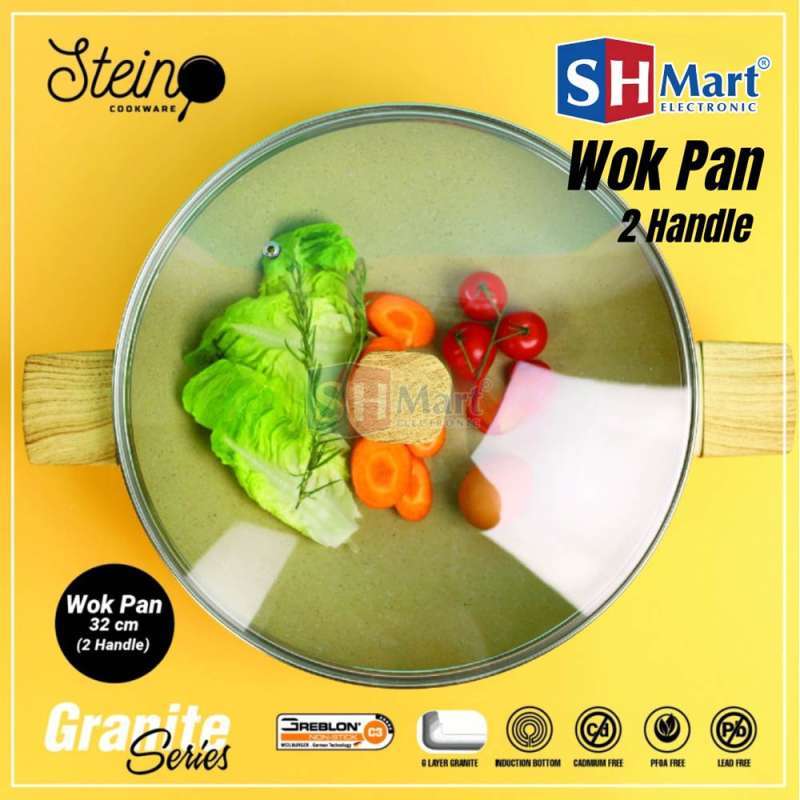 Jual PAKET SATUAN ONYX GRANITE SERIES WOK GERMAN GREBLON STEINCOOKWARE ...