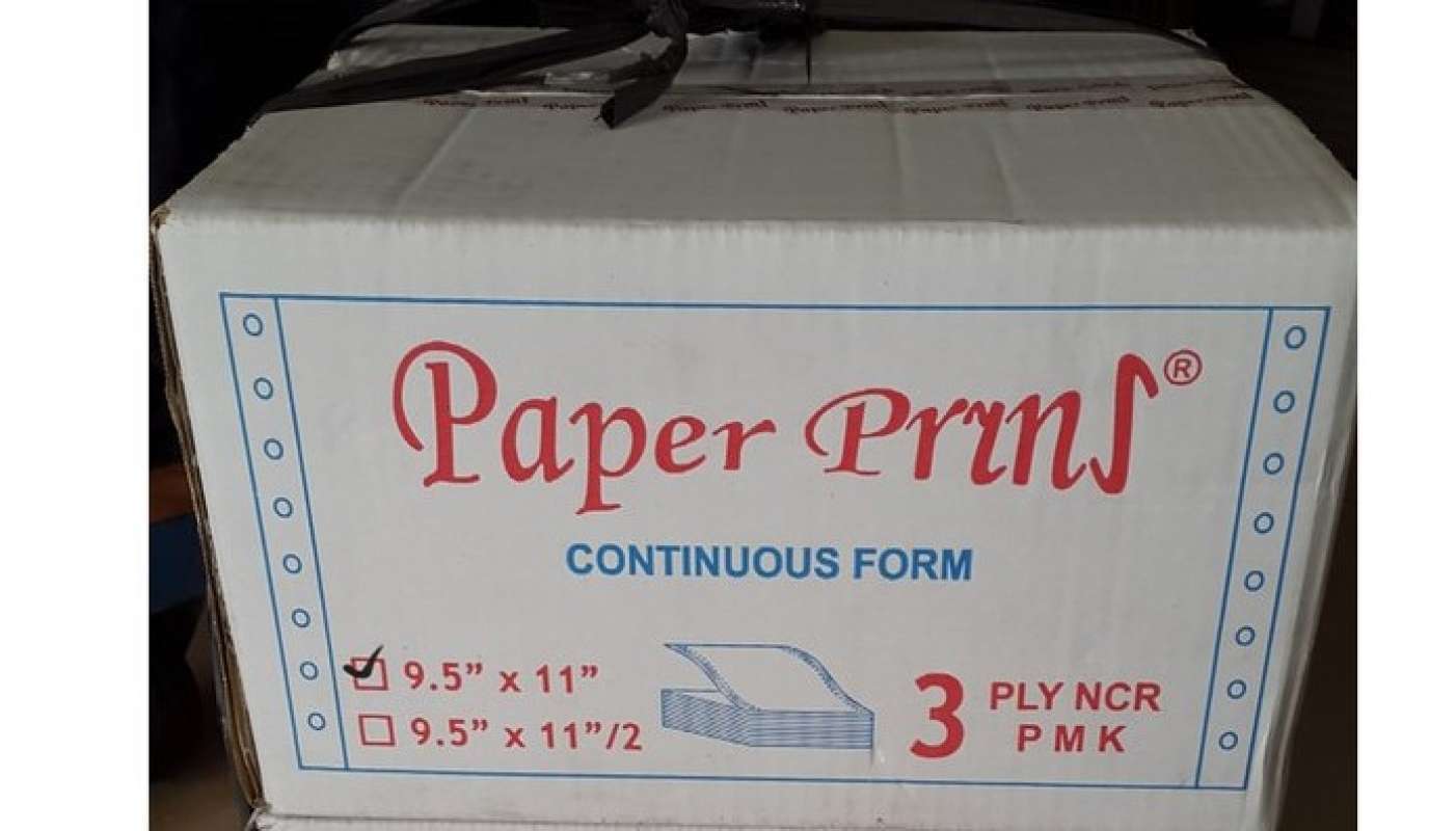 Jual PAPER PRINS CONTINOUS FORM KERTAS COMPUTER 91/2 X 11'' 3 PLY ( DUS ...