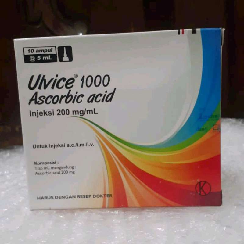 Jual Original New ( Ulvice 1000 ascorbic Acid) Vitamin Injeksi Box di ...