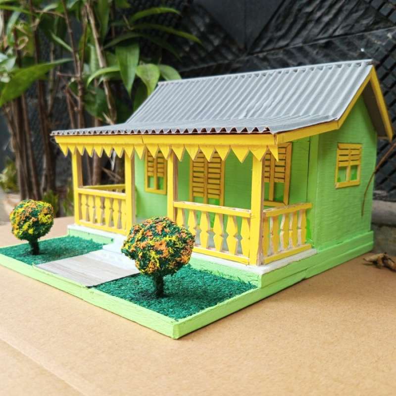 Promo MAKET MINIATUR RUMAH ADAT BETAWI , MINIATUR RUMAH KEBAYA ADAT BETAWI - LUTOFIA Diskon 50% ...