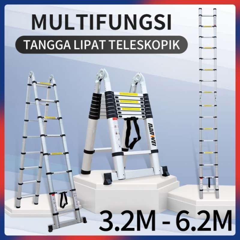Promo Tangga Telescopic 3.2M Portabel Rumah Tangga Tangga Lipat ...