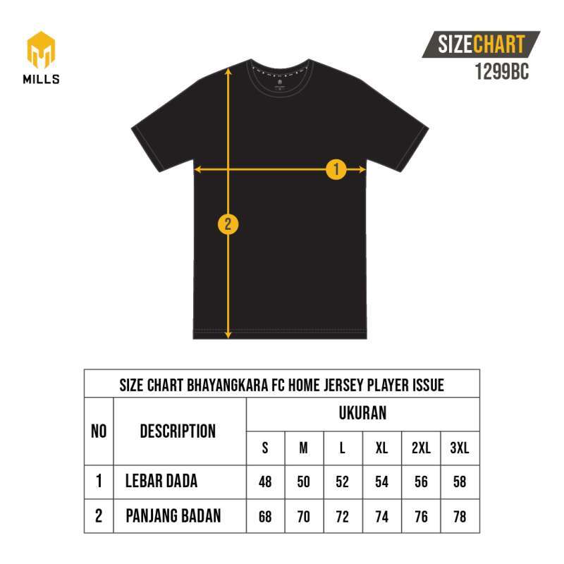 Jual MILLS Bhayangkara FC Home Jersey Player Issue Gold 1291BC - GOLD ...