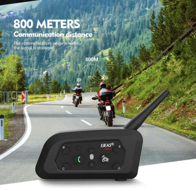 Promo EJEAS V6 PRO Intercom Helm 6 Riders Bluetooth Headset Helmet Alt ...
