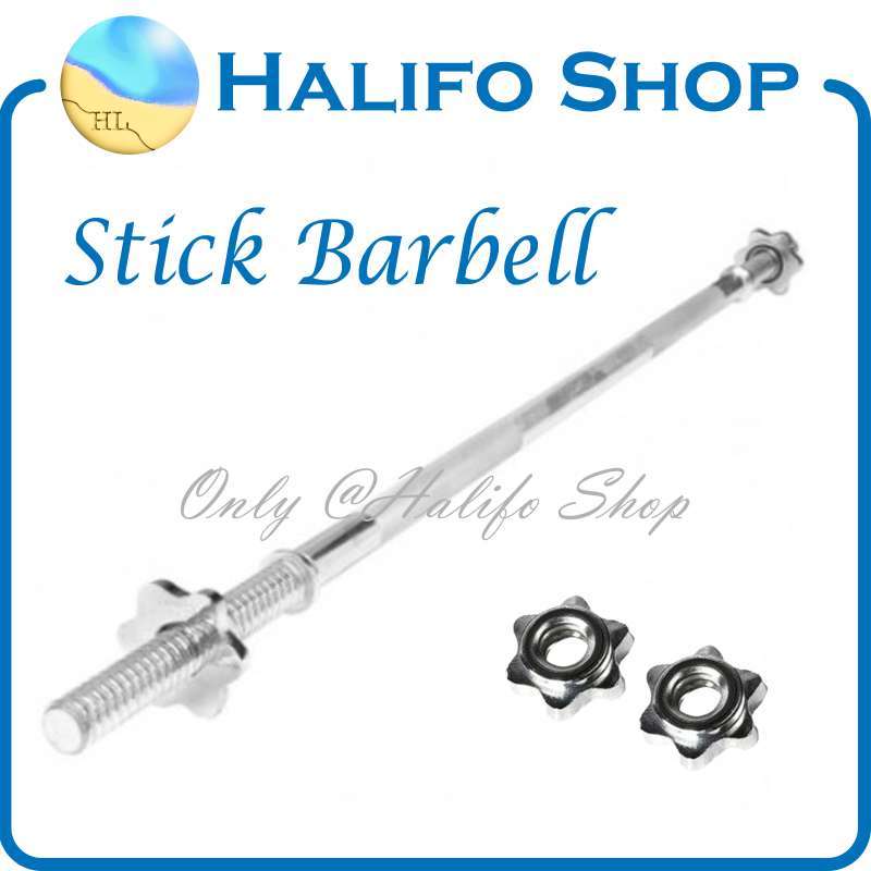 Promo Stick Barbel Dumbell Solid Bar Barbell Stik Lurus Straight Bar ...