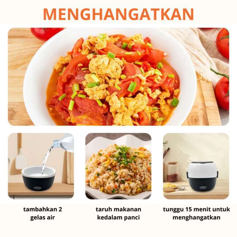 Jual AERA Electric Lunch Box 1 Liter | Kotak Penghangat Makanan ...