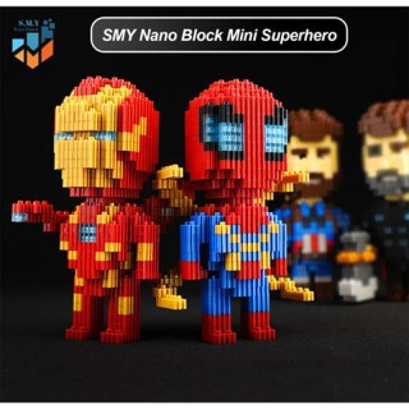 Jual Smy Nano Blocks 1set Karakter Animasi Mini 3d Model, Mainan Blok ...