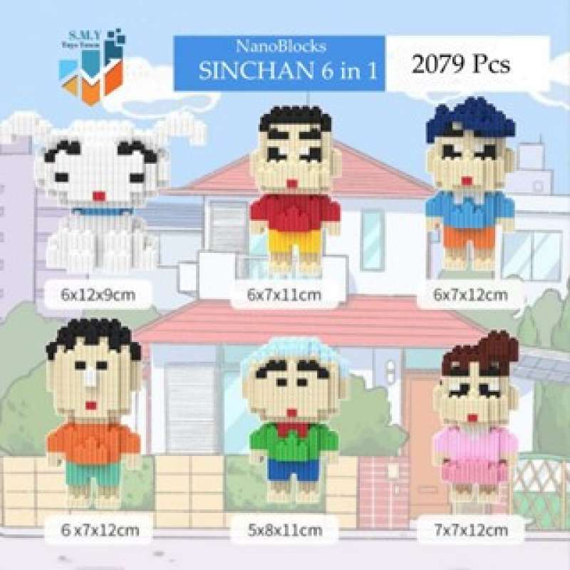 Jual Smy Nano Blocks 1set Karakter Animasi Mini 3d Model, Mainan Blok ...
