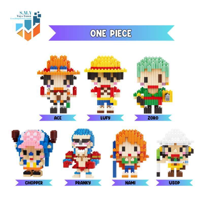 Jual Smy Nano Blocks 1set Karakter Animasi Mini 3d Model, Mainan Blok ...