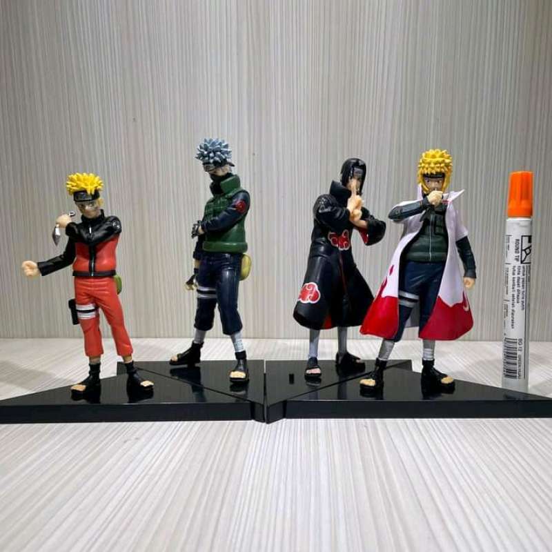Jual mainan static figure naruto minato kakashi tatakan segitiga tinggi ...