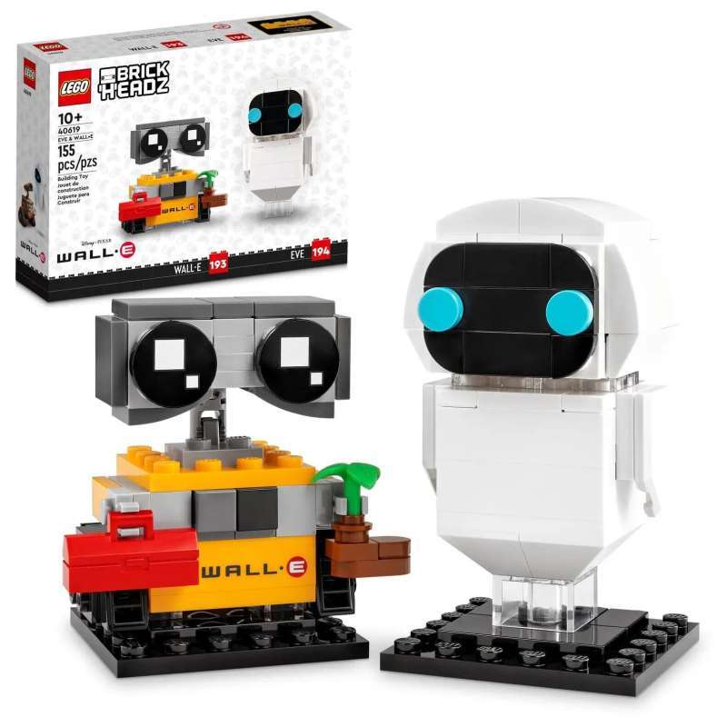 Jual LEGO BrickHeadz - 40619 EVE and WALL-E Set Disney Movie Building ...