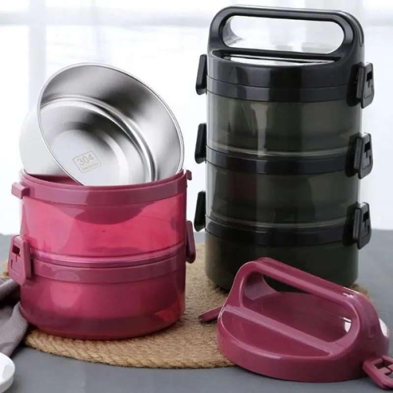 Promo Rantang Susun Stainless 304 / Thermos Makanan Food Bento Lunch ...