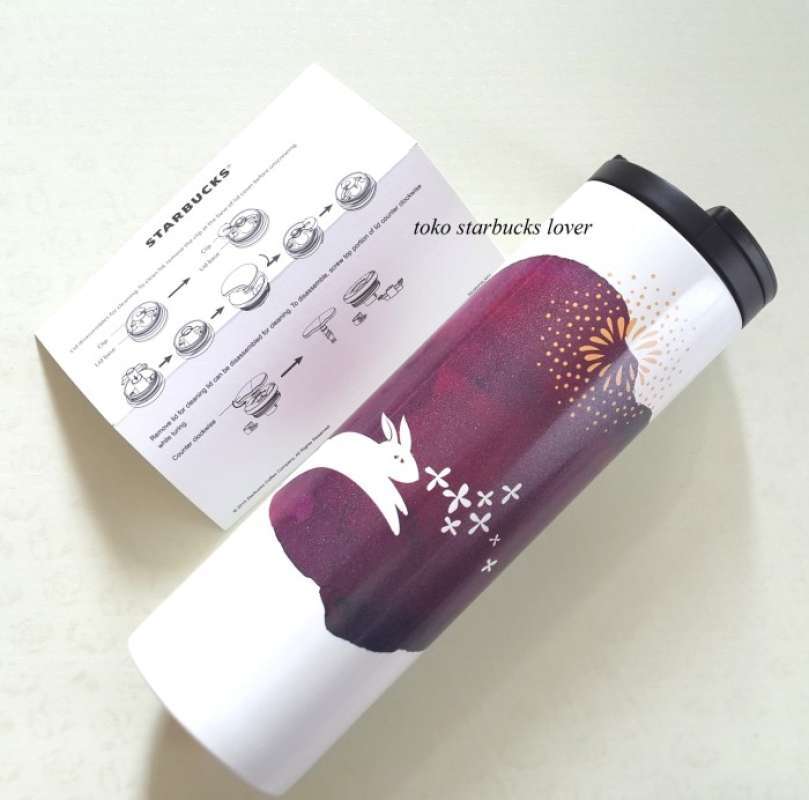 Promo Starbucks Tumbler Stainless Steel Escent White Rabbit Diskon 23% ...