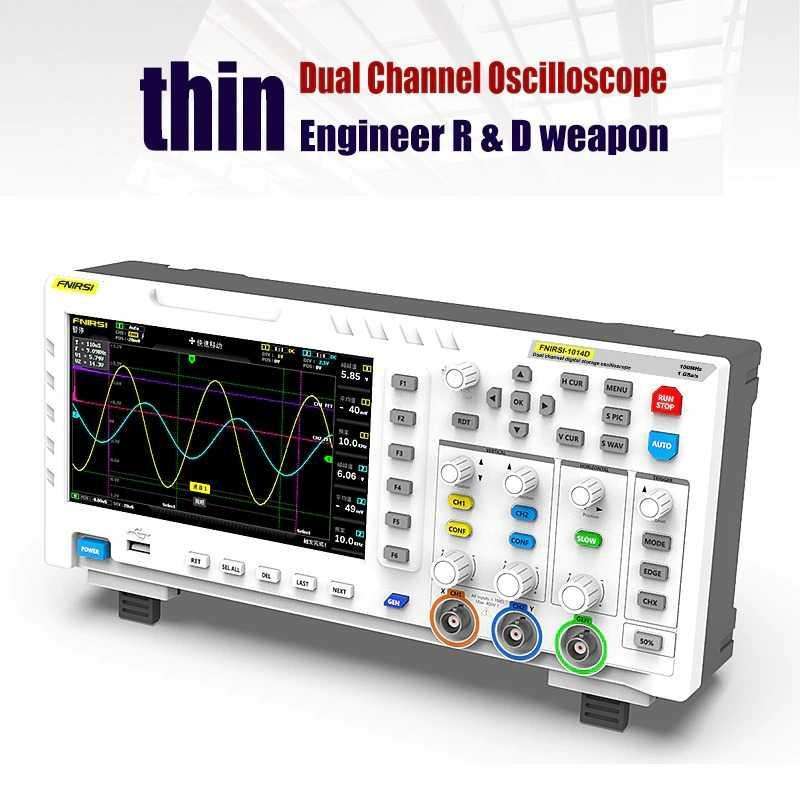 Jual Fnirsi Digital Oscilloscope 2 In 1 Dual Channel 100mhz 1 Gsa/s 7 ...