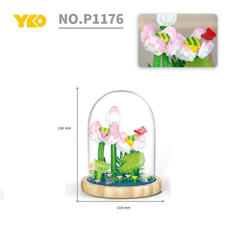 Jual Mainan Balok Susun Bunga Lotus Flower Dome Lego 659 Bricks Di ...