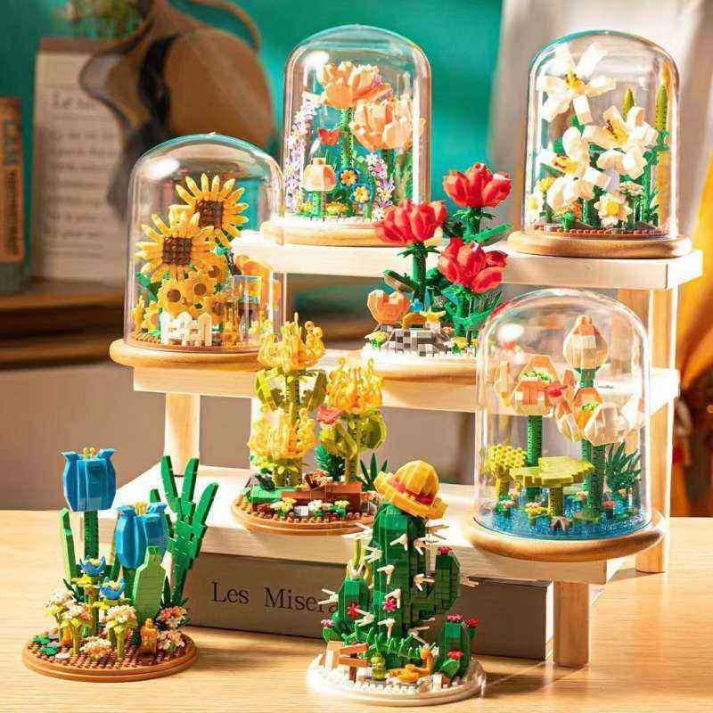 Jual Mainan Balok Susun Bunga Lotus Flower Dome Lego 659 Bricks Di ...