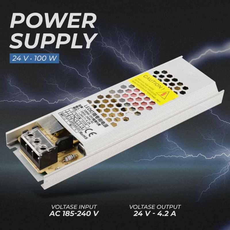 Jual Swe Power Supply 24 V Ultra Thin Silent Power 100 W S-24-100 Powersupply Suplly Powe ...