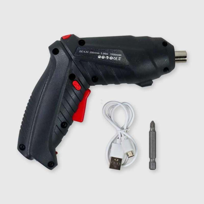 Jual Zhcy Obeng Listrik Cordless Screwdriver 250 Rpm 1500mah Q029 Baut Alat Serba Pasang Ukir ...