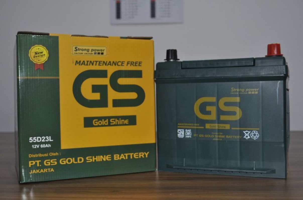 Promo Aki Mobil Gs Goldshine 55d23l Mf 12v 60ah Bergaransi Diskon 23% ...