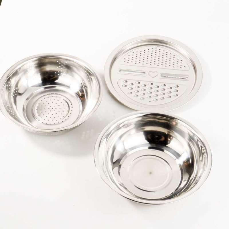 Jual Formhome Baskom 3 In 1 Saringan Parutan Drain Basket Grater 25cm ...